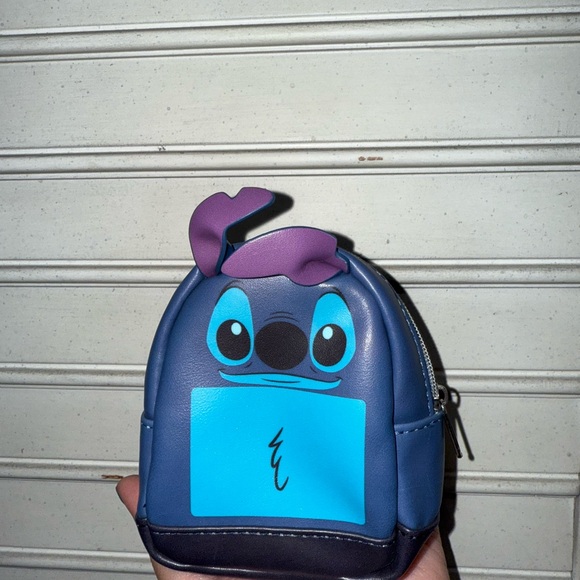 Disney | Accessories | Stitch Mini Backpack Pursecoinpursekeychain ...